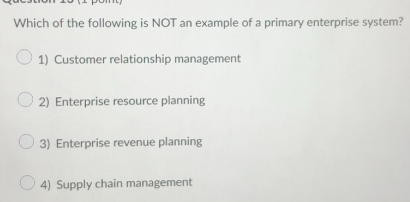Solved: Which of the following is NOT an example of a primary ...