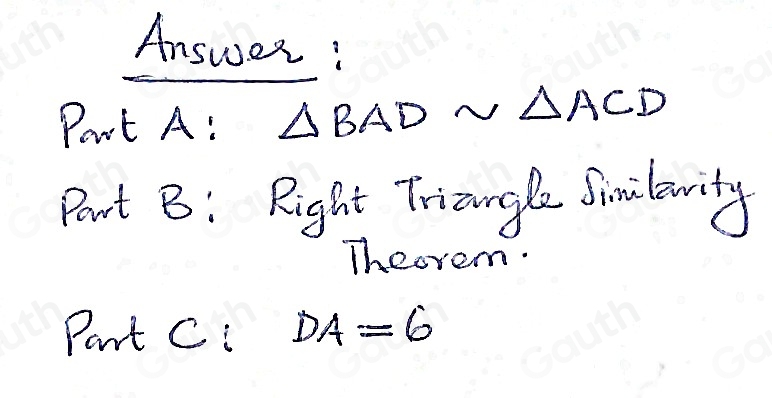 Solved: Seth is using the figure shown below to prove Pythagorean ...