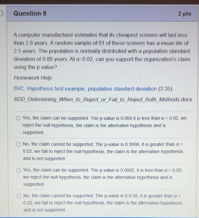 Solved: A computer manufacturer estimates that its cheapest screens ...