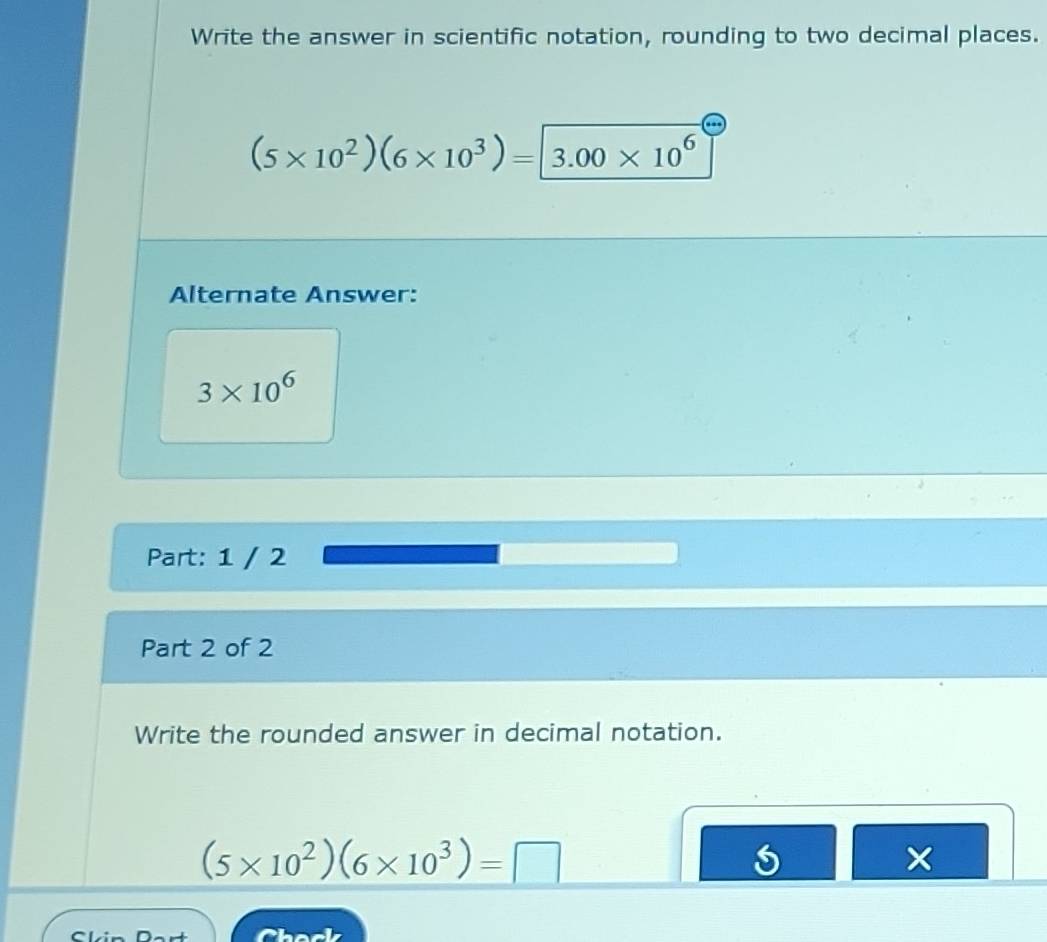 Solved: Write the answer in scientific notation, rounding to two ...