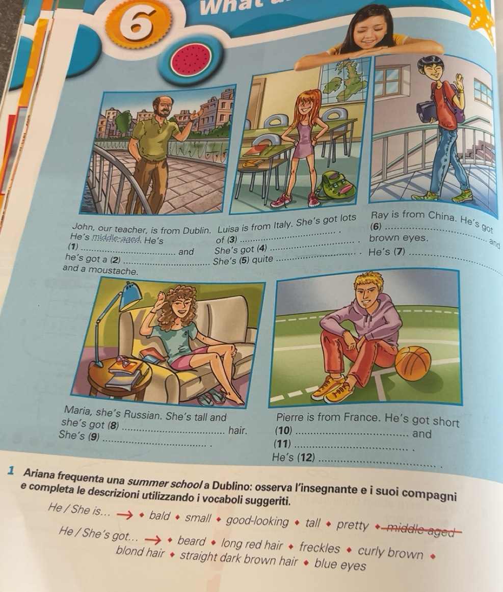 Risolto:what t _ (1)_ .. and She's got (4) and he's got a (2) _She's (5 ...