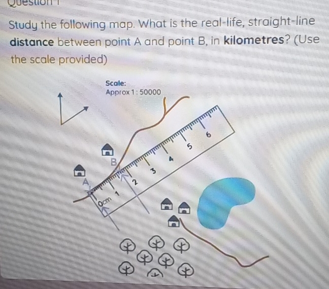 Solved: Question Study the following map. What is the real-life ...