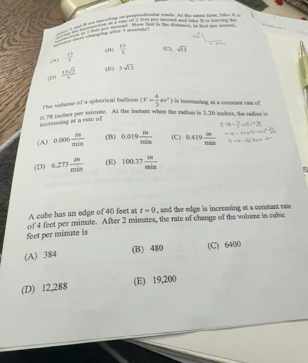 Solved: ikes A and It are traveling on perpendicular roads. At the same ...