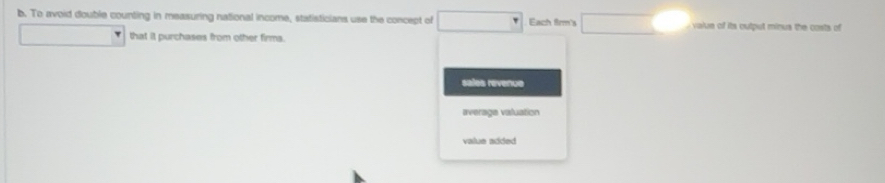 Solved: To avoid double counting in measuring national income ...