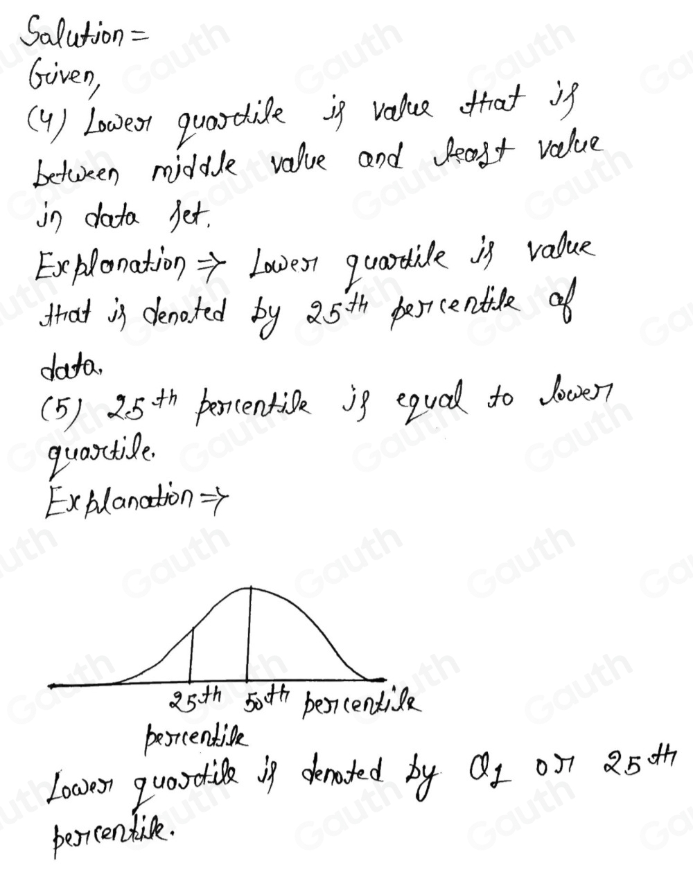 Solved: What do you call to the value that is between the middle value ...
