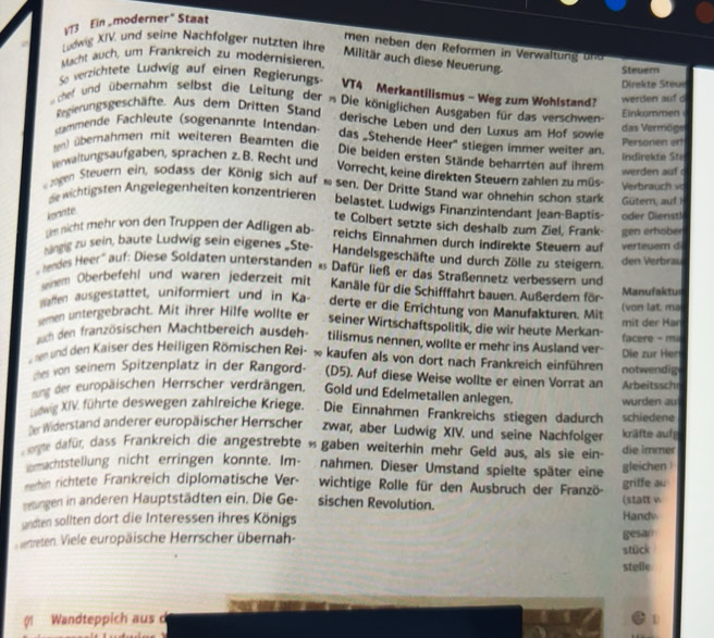 Gelöst:y73 Ein _moderner" Staat men neben den Reformen in Verwaltung ...