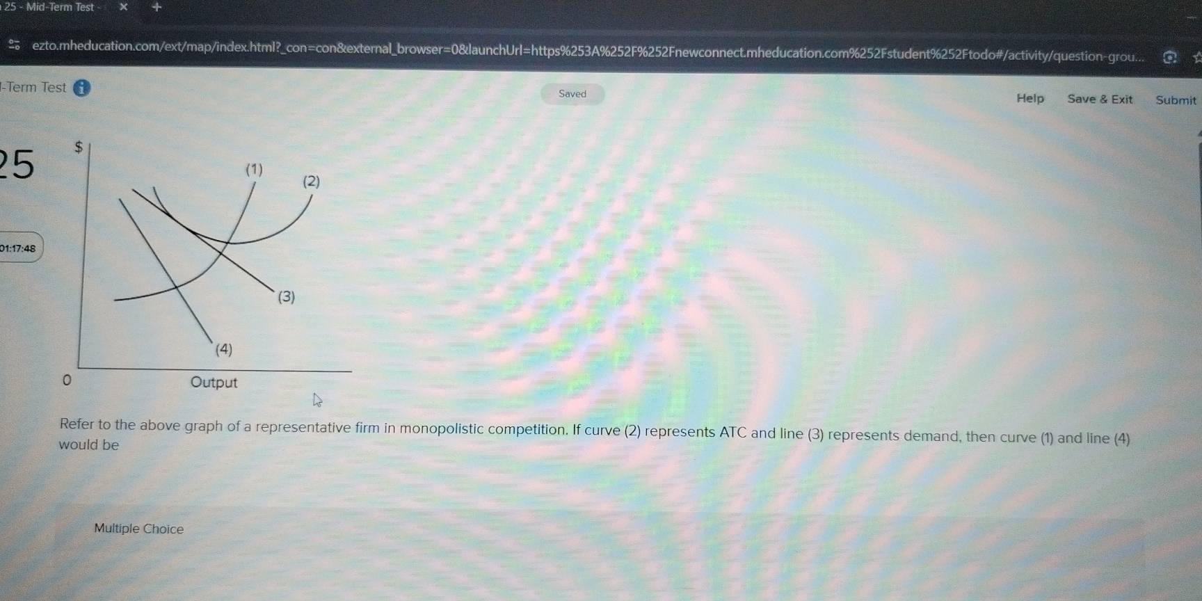 Selesai:Mid-Term Test ≌ ezto.mheducation.com/ext/map/index.html?_con ...