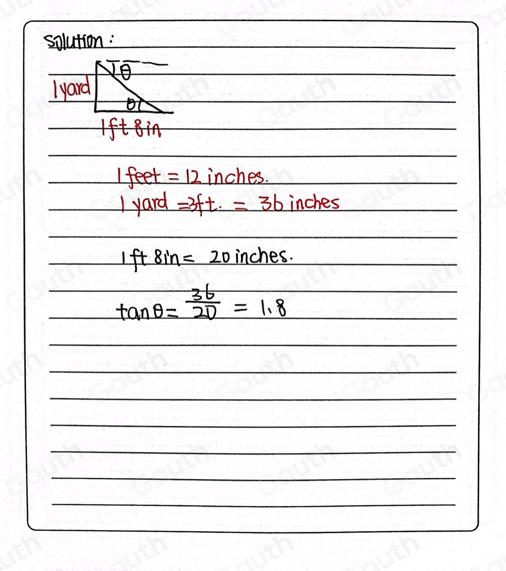 Solved: A yardstick, held vertically on a level surface, casts a shadow ...