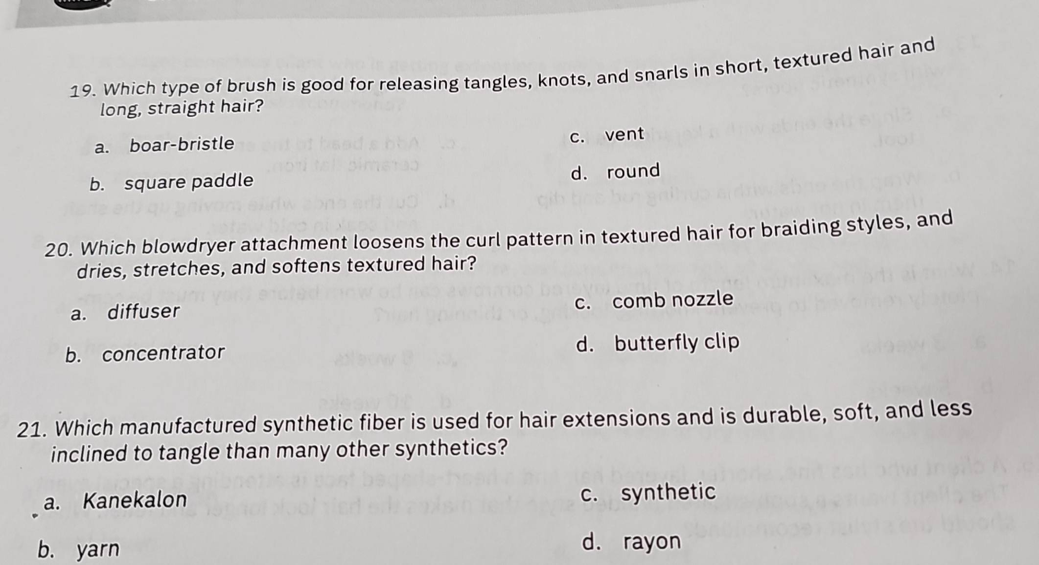 Solved: Which type of brush is good for releasing tangles, knots, and ...