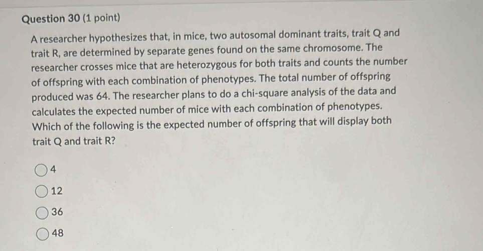 Solved: A researcher hypothesizes that, in mice, two autosomal dominant ...