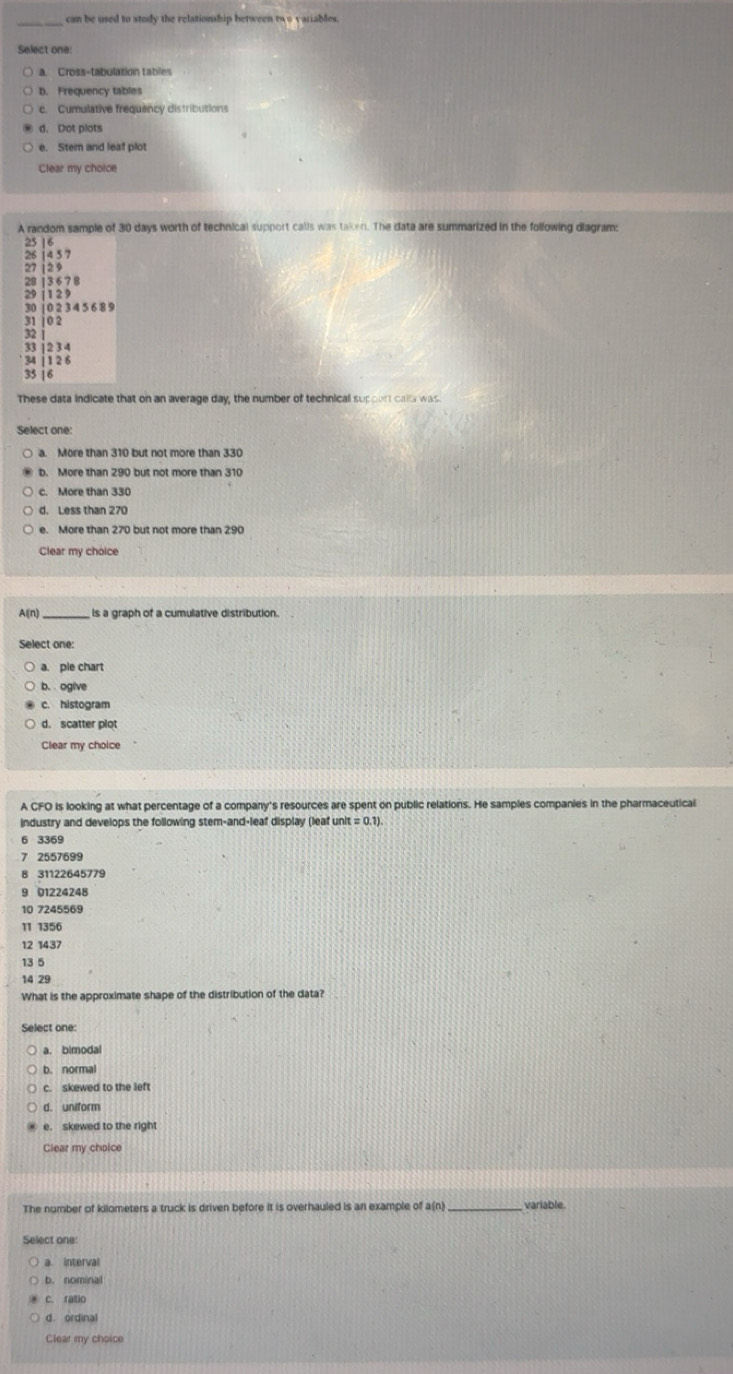 Solved: can be used to study the relationship between two variables ...