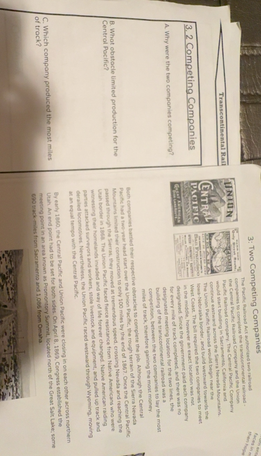 Solved: 3: Two Competing Companies m ent faces in m The Pacific ...