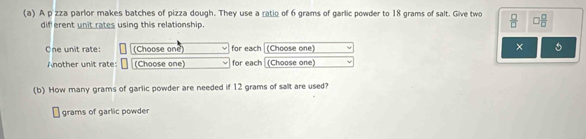 Solved: A p'zza parlor makes batches of pizza dough. They use a ratio ...