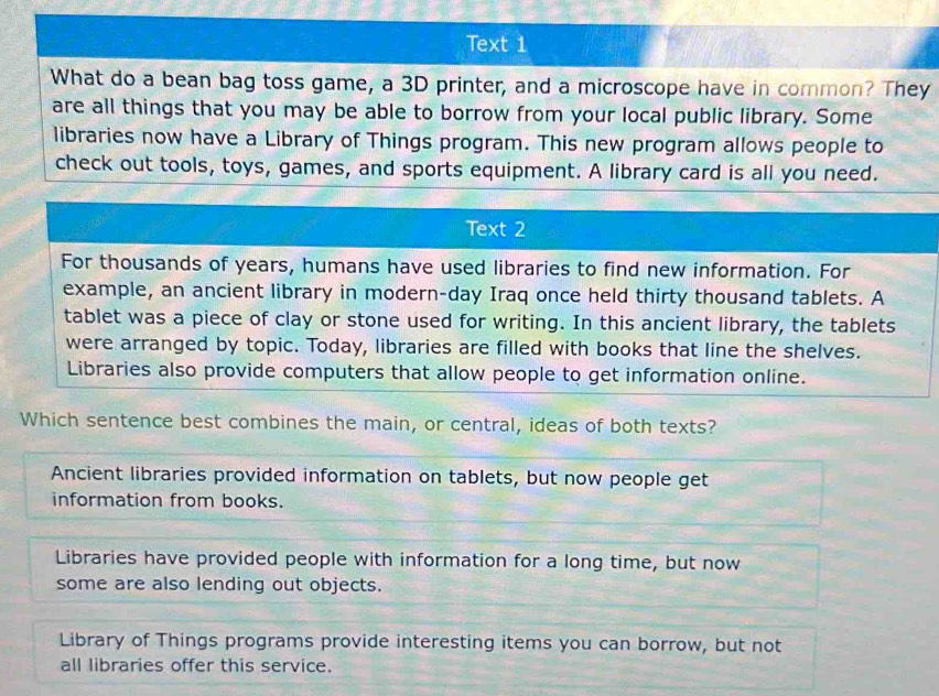 Solved: Text 1 What do a bean bag toss game, a 3D printer, and a ...