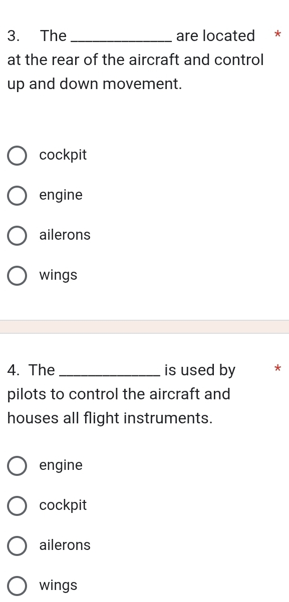 Selesai:The _are located * at the rear of the aircraft and control up ...