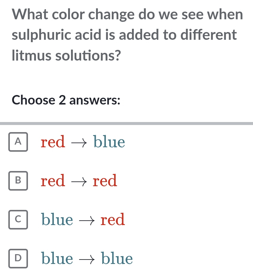 Solved: What color change do we see when sulphuric acid is added to ...