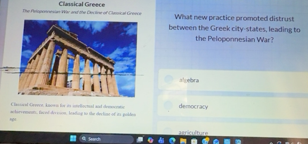 Solved: Classical Greece The Peloponnesian War and the Decline of ...