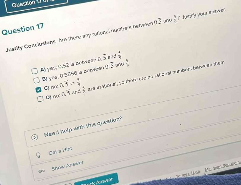 Solved: Question 1/ Ur Question 17 Justify Conclusions Are there any ...
