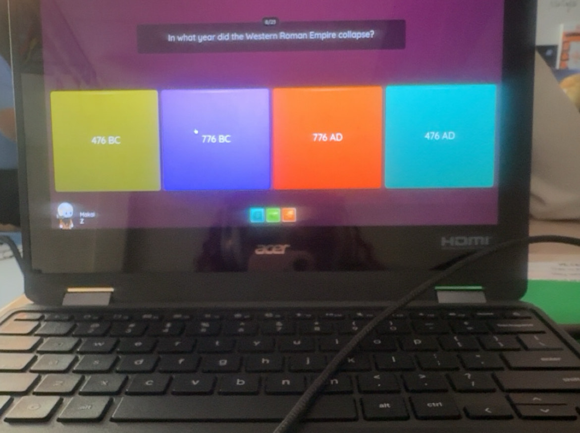 Solved: In what year did the Western Roman Empire collapse? 476 BC 776 ...