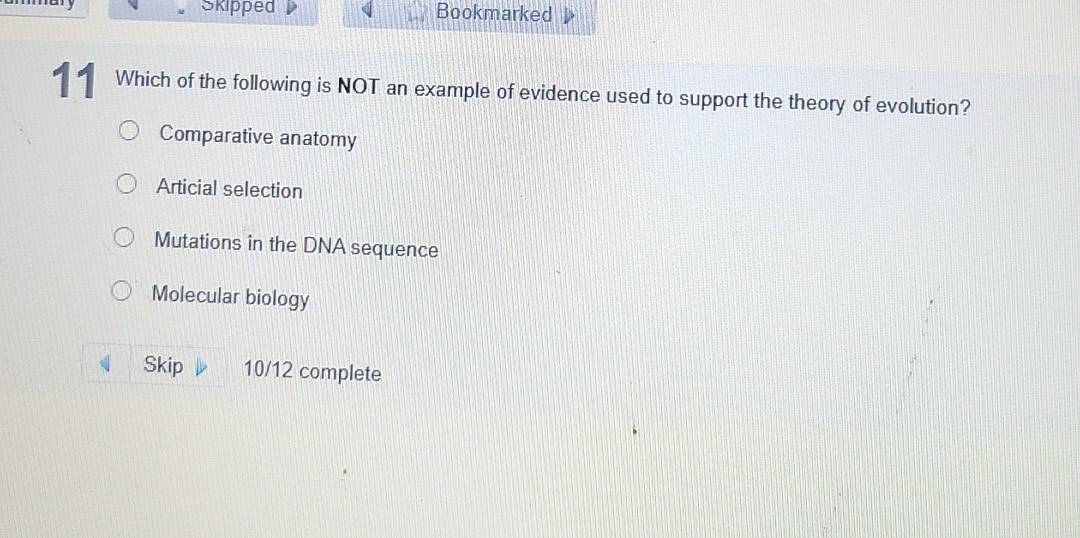 Solved: Skipped Bookmarked 11 Which of the following is NOT an example ...