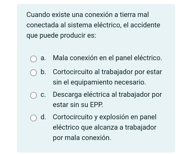 Solved: Cuando existe una conexión a tierra mal conectada al sistema ...