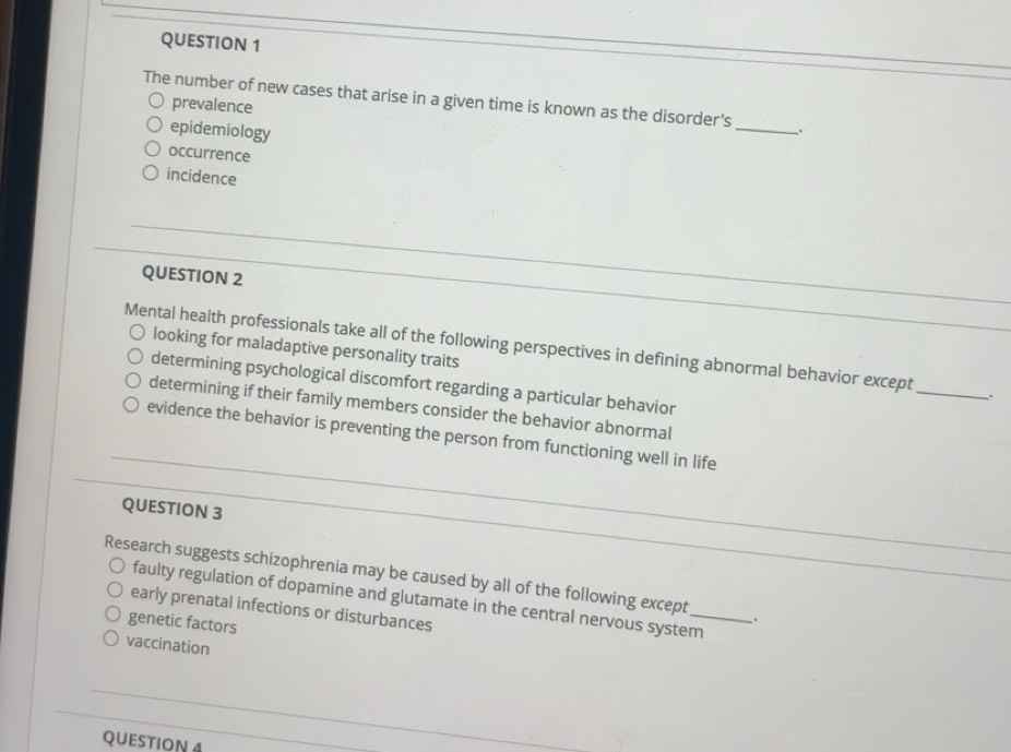 Solved: The number of new cases that arise in a given time is known as ...