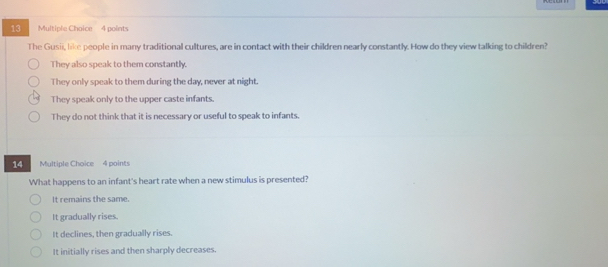 Solved: The Gusii, like people in many traditional cultures, are in ...