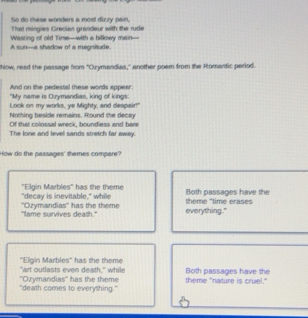 Solved: So do these wonders a most dizzy pain, That mingles Grecian grandeur with the rude ...