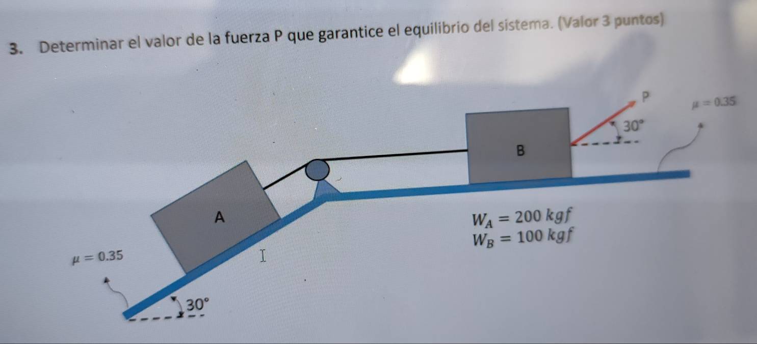 Resuelto:Determinar el valor de la fuerza P que garantice el equilibrio ...