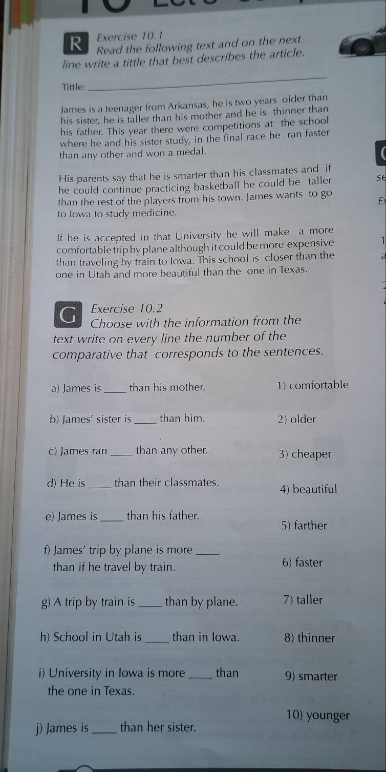 Resuelto:Read the following text and on the next line write a tittle ...