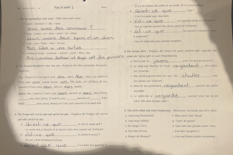 Gelöst:Eeao A plus s lourd 2. Laf Fais le point 2. Putsier - Il y a un ...