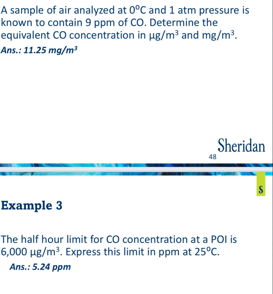 Solved: A sample of air analyzed at 0°C and 1 atm pressure is known to ...