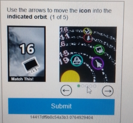 Solved: Use the arrows to move the icon into the indicated orbit. (1 of 5) e 16 a Match This! [Math]