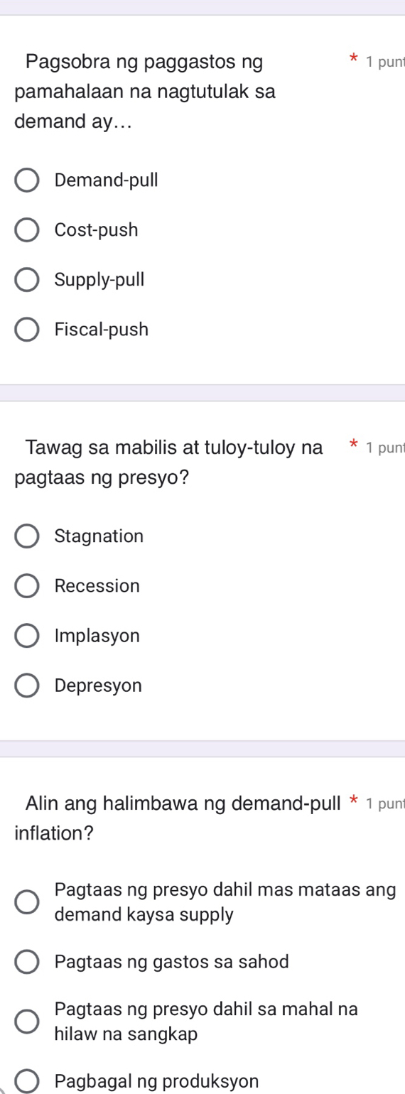 Solved: Pagsobra ng paggastos ng 1 punt pamahalaan na nagtutulak sa ...