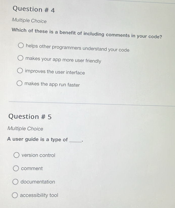 Solved: Question # 4 Multiple Choice Which of these is a benefit of ...