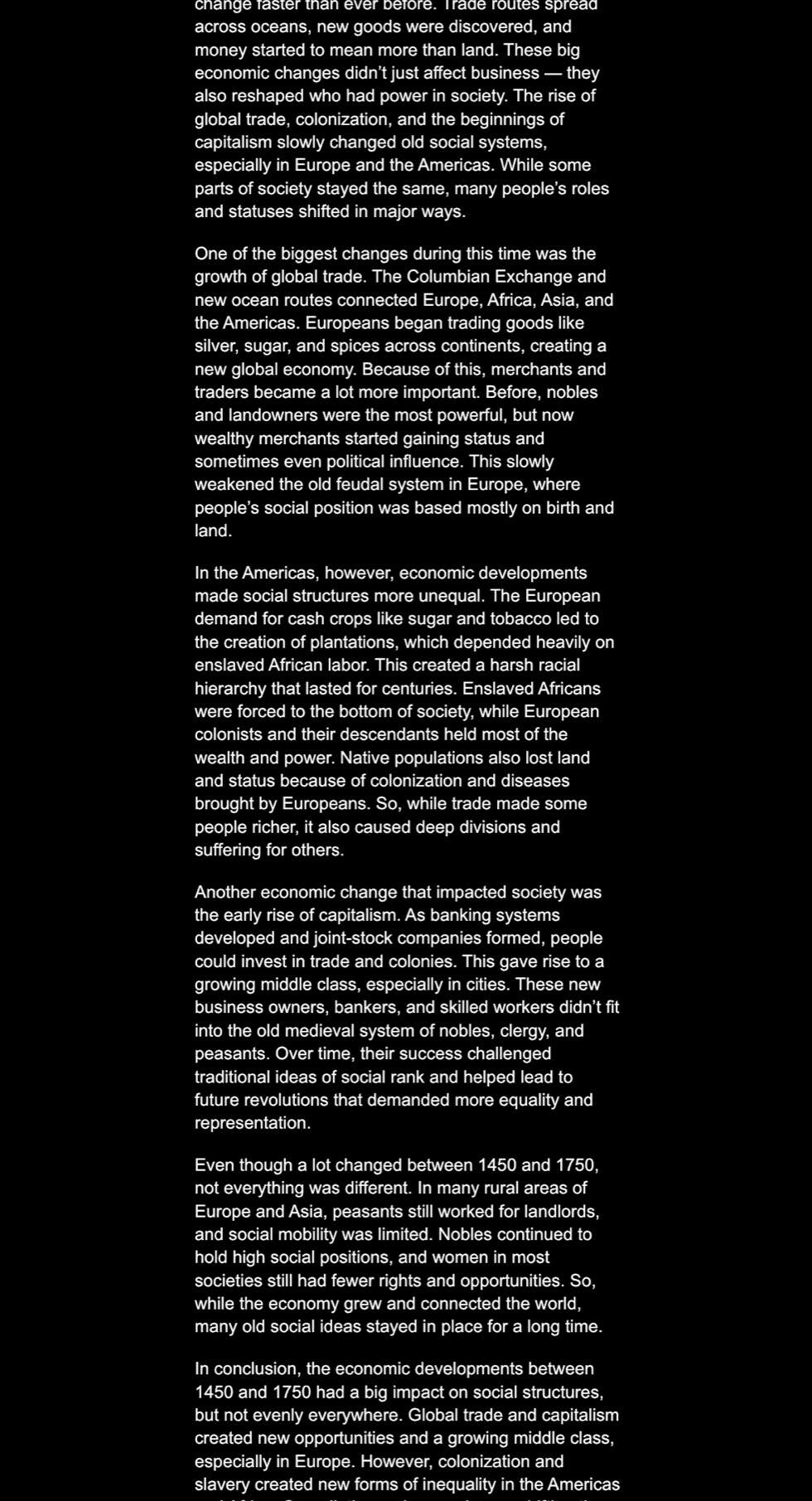 Solved: change faster than ever before. Trade routes spreat across ...