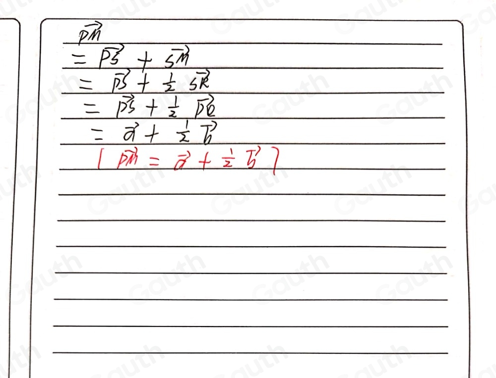 Solved: 25 PQRS is a parallelogram. vector PS=a vector PQ=b M is the ...