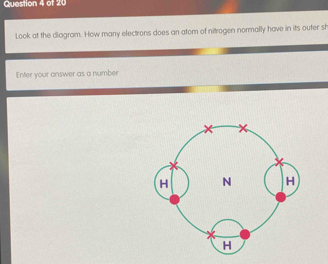 Solved: Look at the diagram. How many electrons does an atom of ...