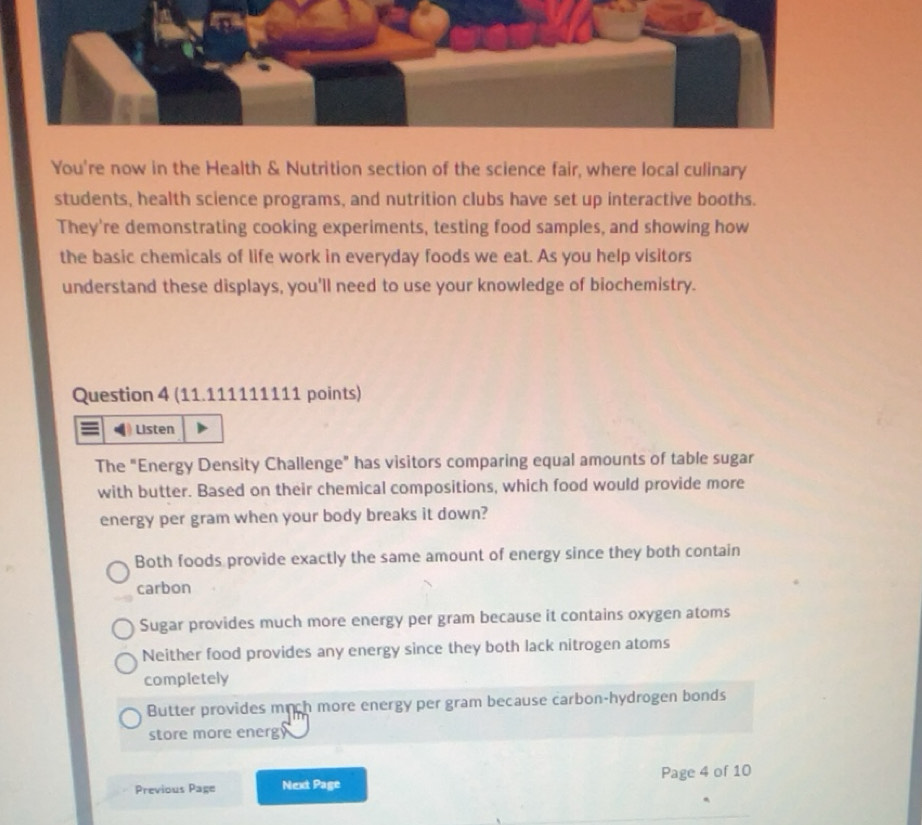 Solved: You're now in the Health & Nutrition section of the science ...