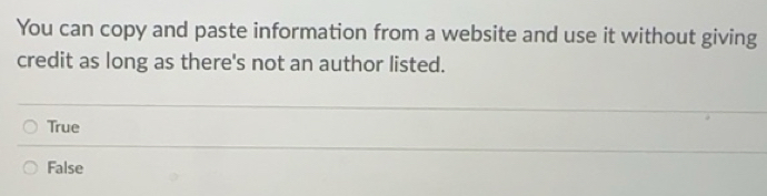 Solved: You can copy and paste information from a website and use it ...