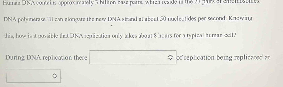 Solved: Human DNA contains approximately 3 billion base pairs, which ...