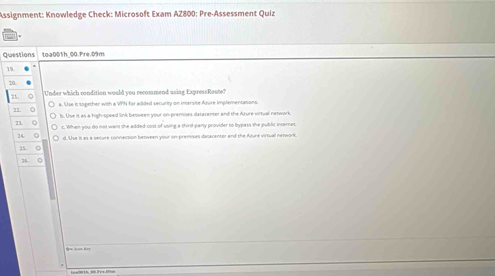 Solved: Assignment: Knowledge Check: Microsoft Exam AZ800: Pre ...