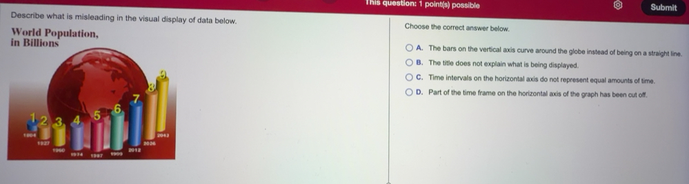 Solved: This question: 1 point(s) possible Submit Describe what is ...