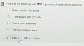 Solved: Which of the following was NOT a process of enlightened ...