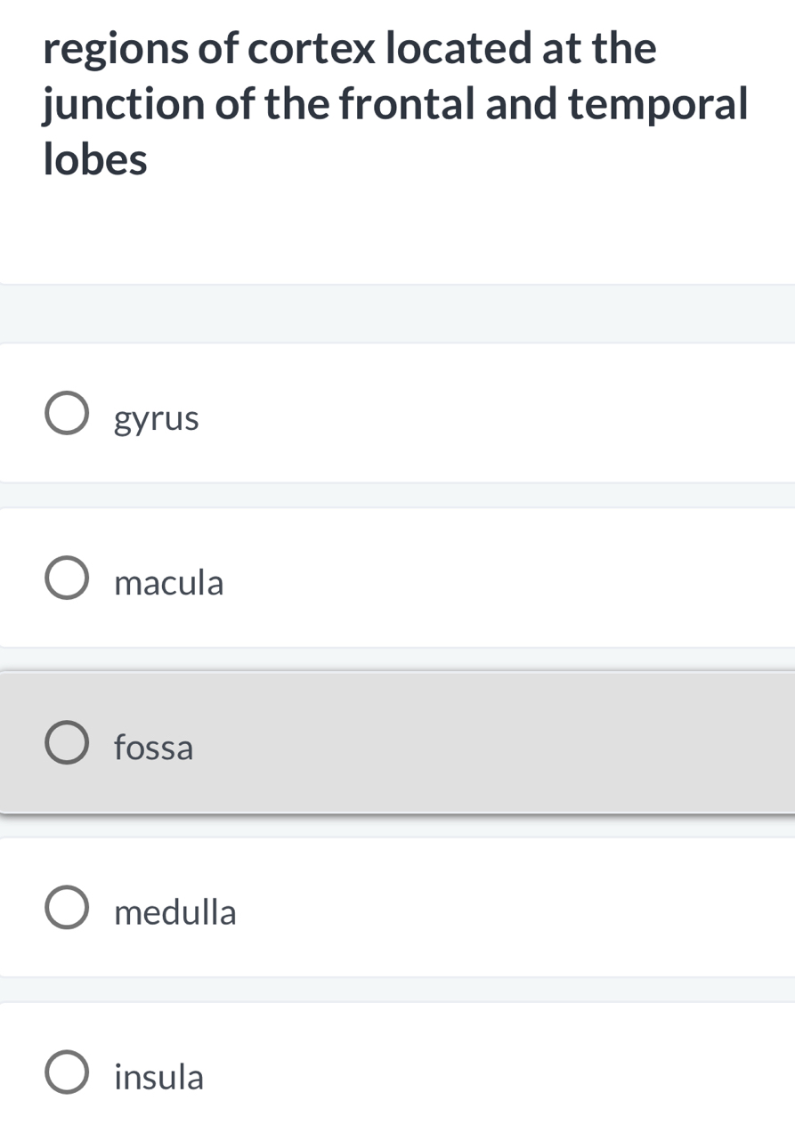 Resuelto:regions of cortex located at the junction of the frontal and ...