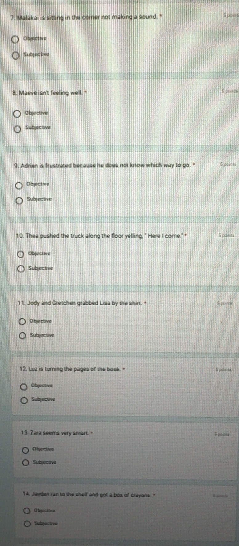 Solved: Malakai is sitting in the corner not making a sound." S pet ...