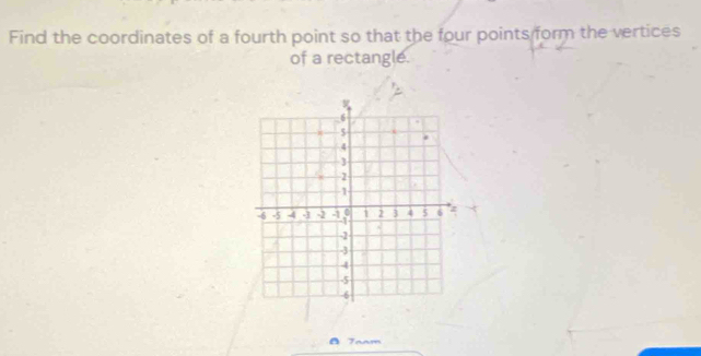 Solved: Find the coordinates of a fourth point so that the four points ...