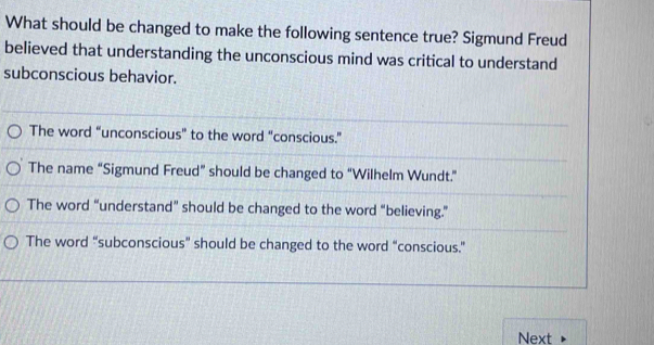 Solved: What should be changed to make the following sentence true ...