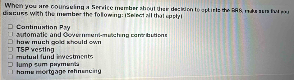 Solved: When you are counseling a Service member about their decision ...