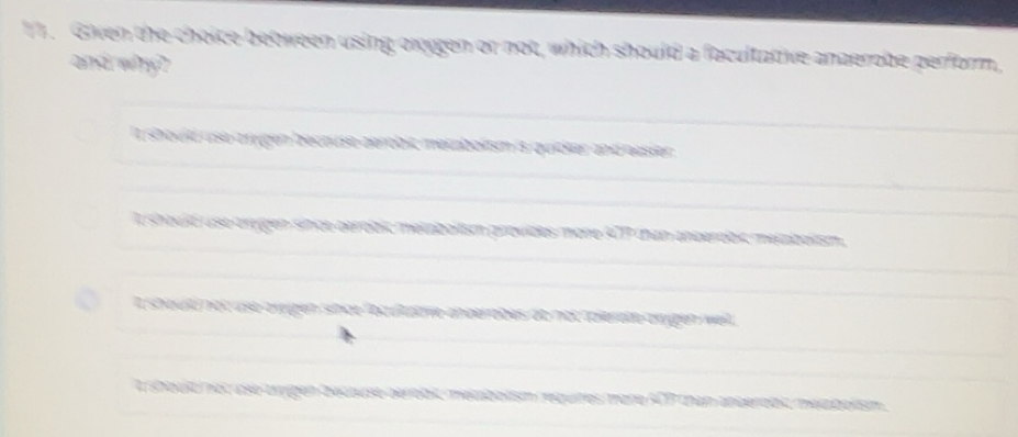 Solved: Given the choice between using oxgen or not, which should a ...